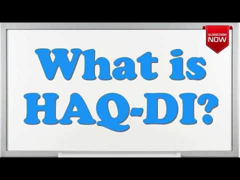 What is the full form of HAQ-DI?