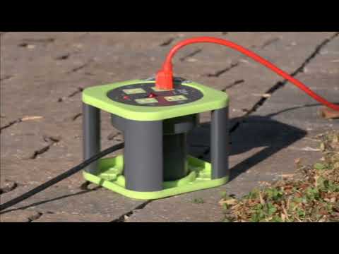 Link2Home Cord Reel 25' Extension Cord, 3 Outlets 2 USBs on QVC