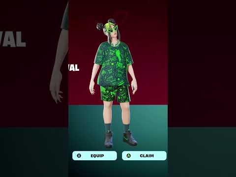 Unlocking the GREEN ROOTS BILLIE Skin in Fortnite! Billie Eilish in Fortnite! #fortnite #shorts