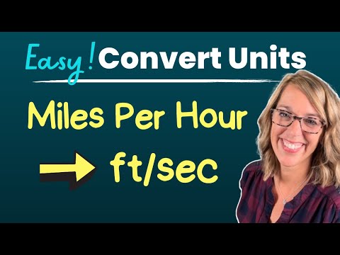 How to Convert from Miles per Hour to Feet per Second