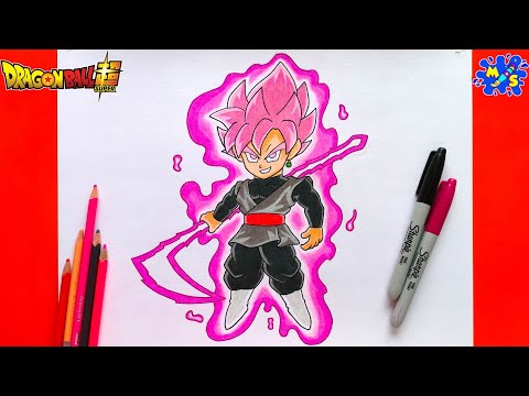 Goku Black Ssj Rosé Drawing || How to Draw Goku Blue Super Saiyan Rosé Full Power