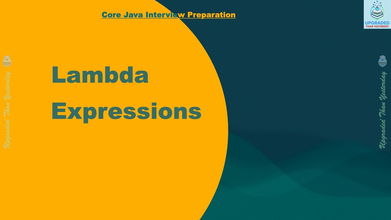 Java 8 Lambda Expressions Tutorial | Java Interview Preparation
