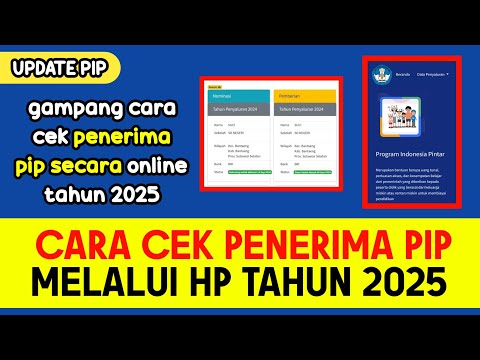 CARA CEK PENERIMA PIP MELALUI HP TAHUN 2025 || Cara Cek Online Penerima PIP