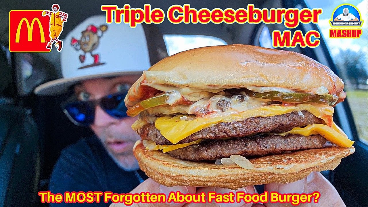 McDonald's® Triple Cheeseburger Mac Review! 🍔🍔🍔 | Most Forgotten Fast Food Burger? | theendorsement