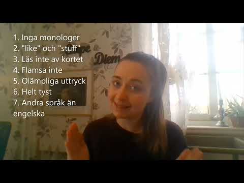 Nationella prov engelska speaking - Gör inte detta! 7 saker att undvika