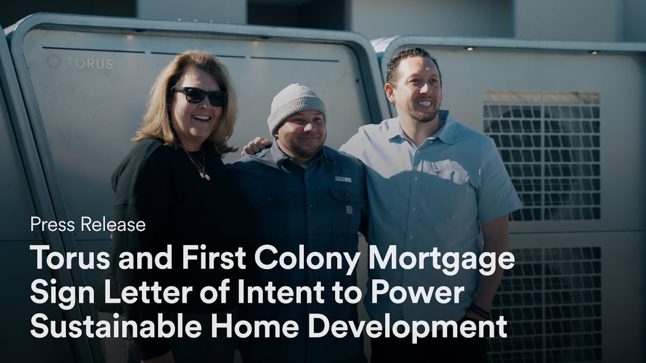 Torus and First Colony Mortgage to Power Sustainable Home Development