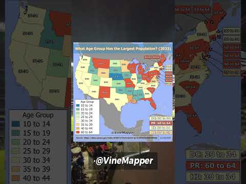 What Age Group Has the Largest Population Per State? (2023)