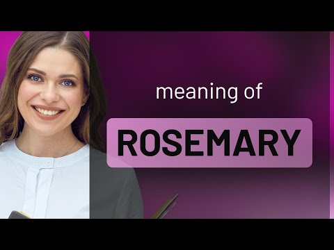 Rosemary • definition of ROSEMARY