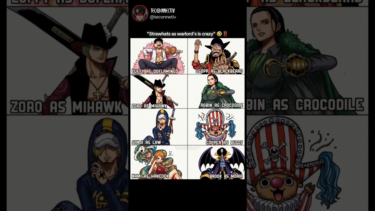 IF STRAWHATS WERE WARLORDS THIS WOULD GO CRAZY 💀⚔️