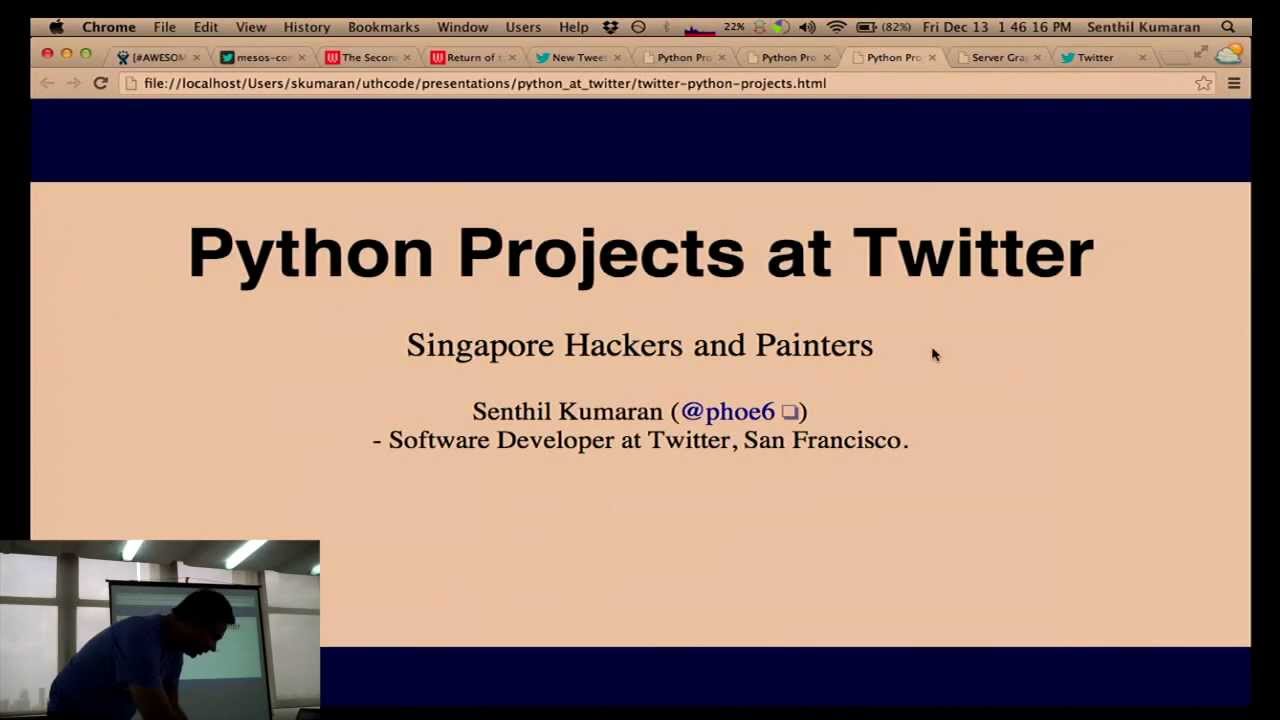 Python in Twitter by Senthil