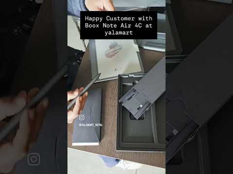 Happy Customer with Boox Note air 4C at Yalamart.