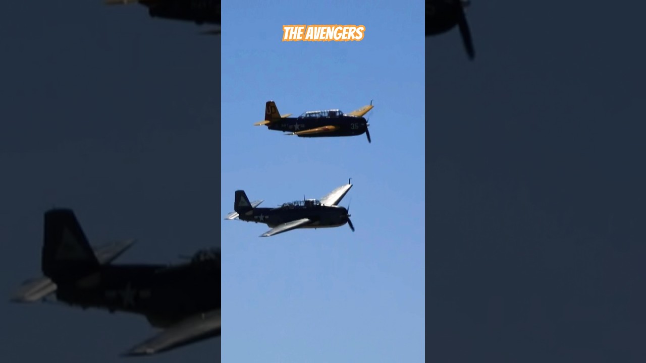 TBM Avengers WWII Torpedo Bomber FlyBy