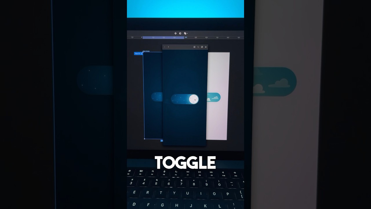 Animated Toggle in #figma 🌗