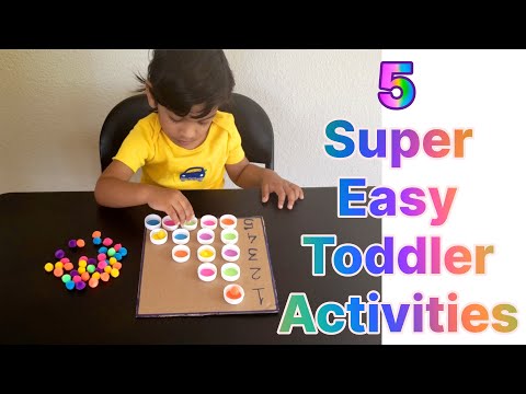 5 DIY Cardboard activities for Toddler and Preschool | Homemade Montessori Activities