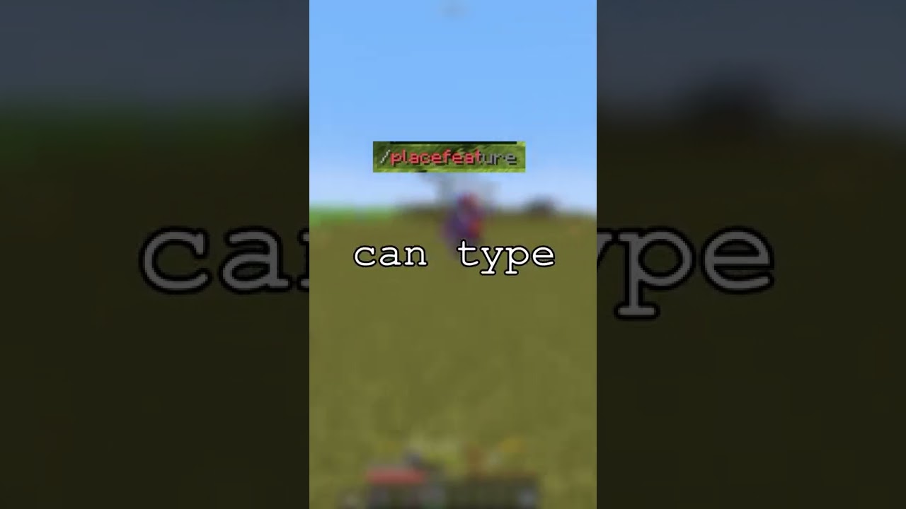 Minecraft place feature Tutorial...