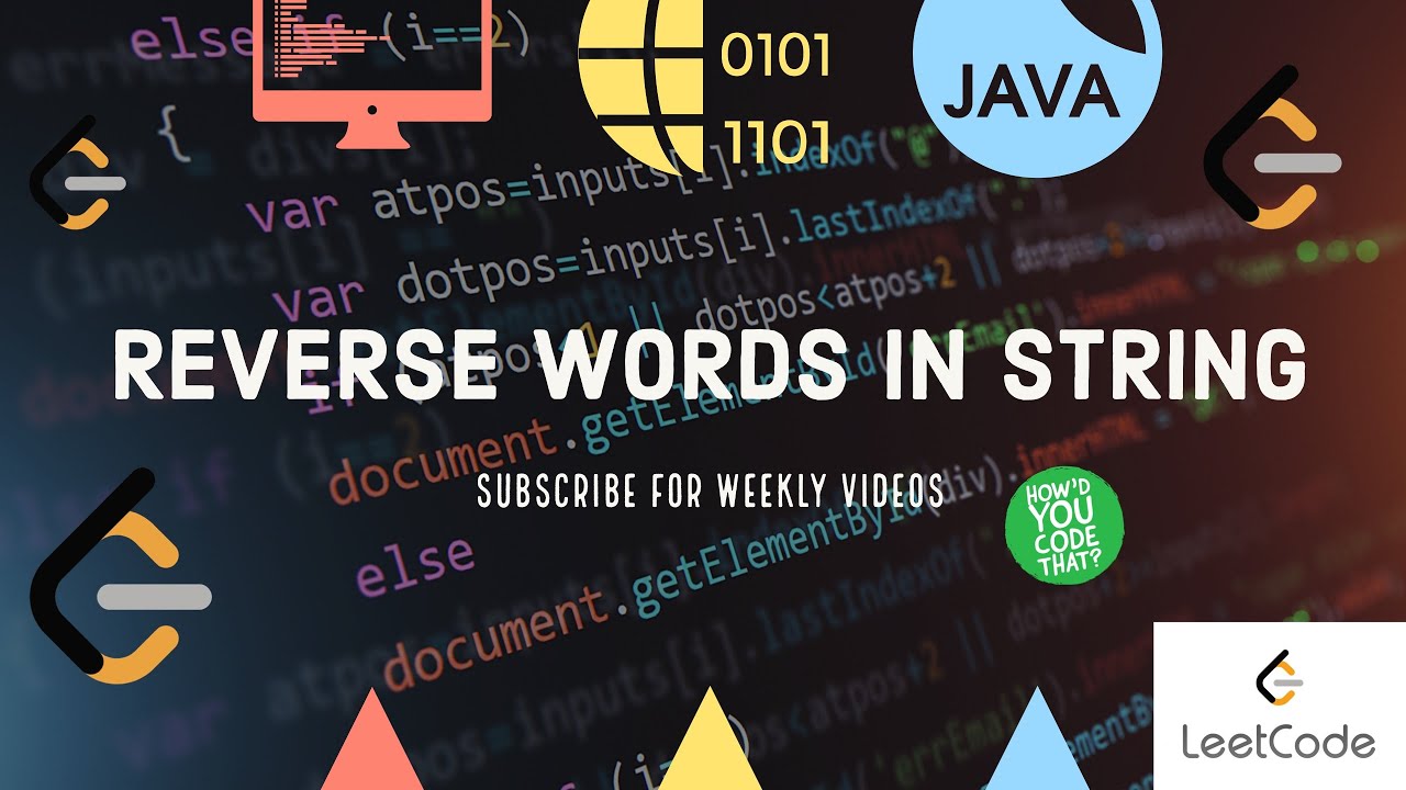 Reverse Words in a String Java Coding Challenge | Leetcode | Edabit | How'd You Code That?
