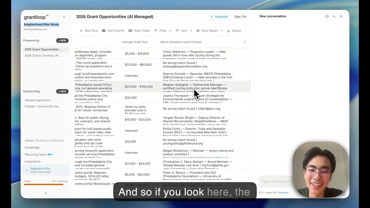 GrantLoop AI Full Tutorial | Best Grant Writing Software