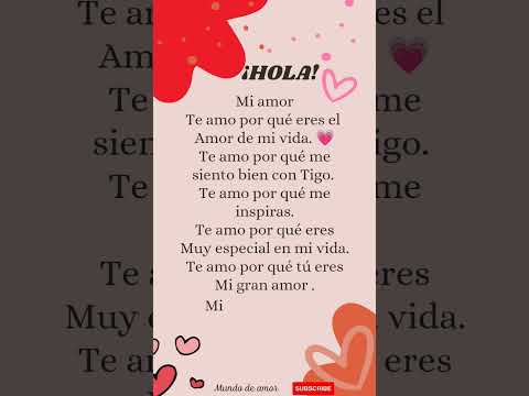 TE AMO ❤️ TE AMO MI AMOR 😍