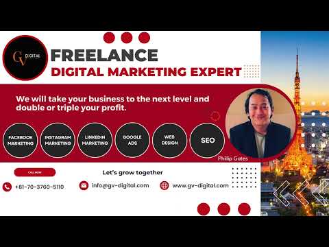 Freelance Digital Marketing Experts in Tokyo. Japan.