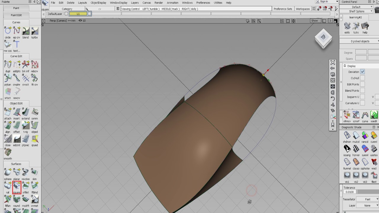 Alias Studio modeling - Asymmetric mouse 01 [sini]