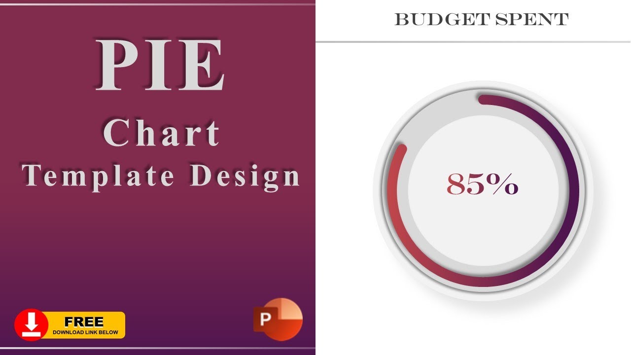 PowerPoint tutorial No.49: PIE CHART Template Design | Free Pie Chart Template Download | PPT