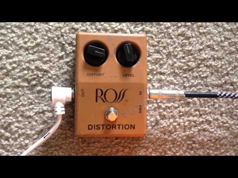 Ross Distortion overdrive pedal 1970s Black | Reverb