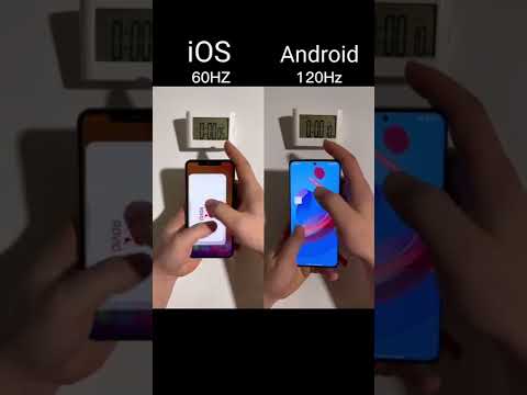 refresh rate iphone 60hz vs Android 120hz