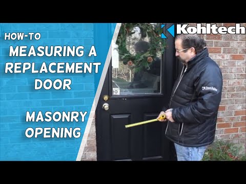 Measuring a Replacement Door - Masonry Opening