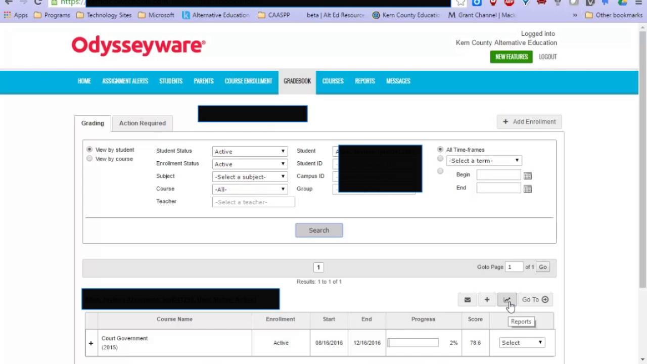 How to Run Reports from Gradebook