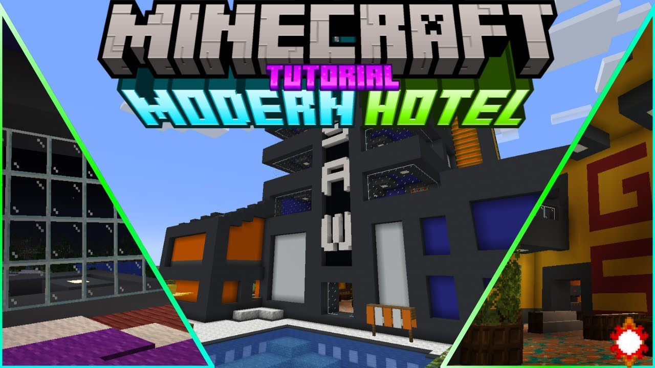 Minecraft How to Build a Hotel -Tutorial- - Minecraft Builders