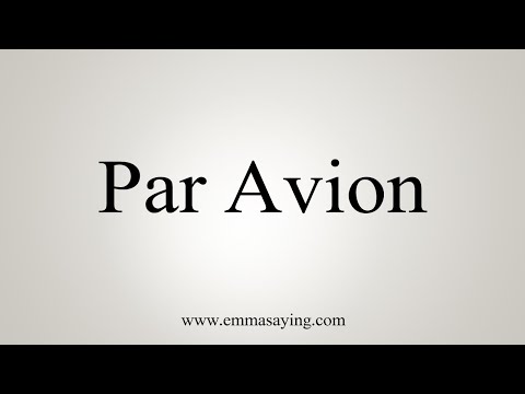 How To Say Par Avion