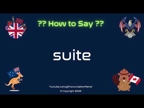 🏨 🎶 How to Pronounce suite? (CORRECTLY) | Pronunciation Planet