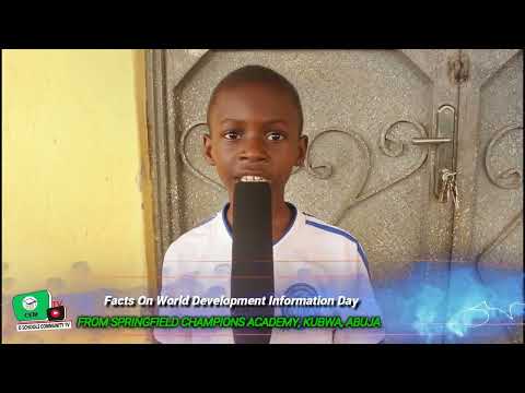 Spring field Champions On World Development Information Day #unitednations #school