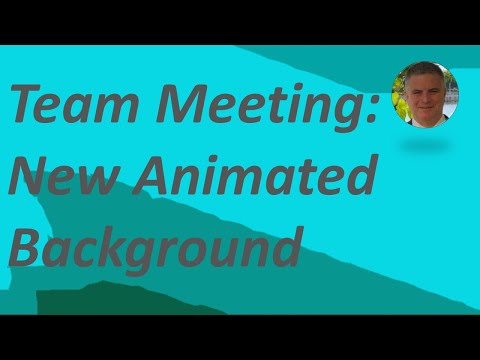 New Animated background in Microsoft Teams Meeting