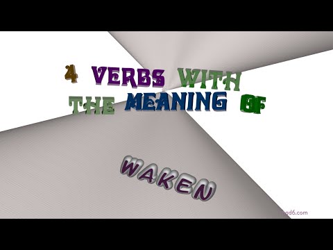 waken - 6 verbs synonym of waken (sentence examples)