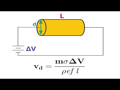 Potential, Length and Diameter affects on Drift Speed