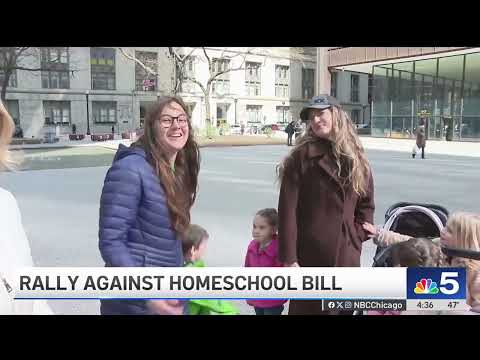 Parents rally against bill for homeschooling oversight in Illinois