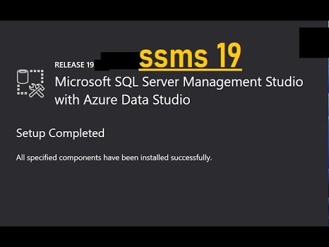 How to install SQL Server Management Studio 19