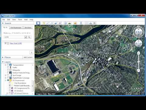 Viewing ZIP Code Boundaries With Google Earth