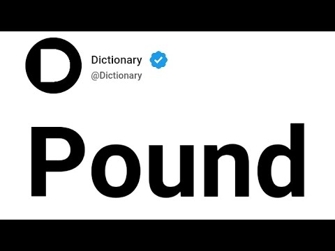 Pound Meaning In English