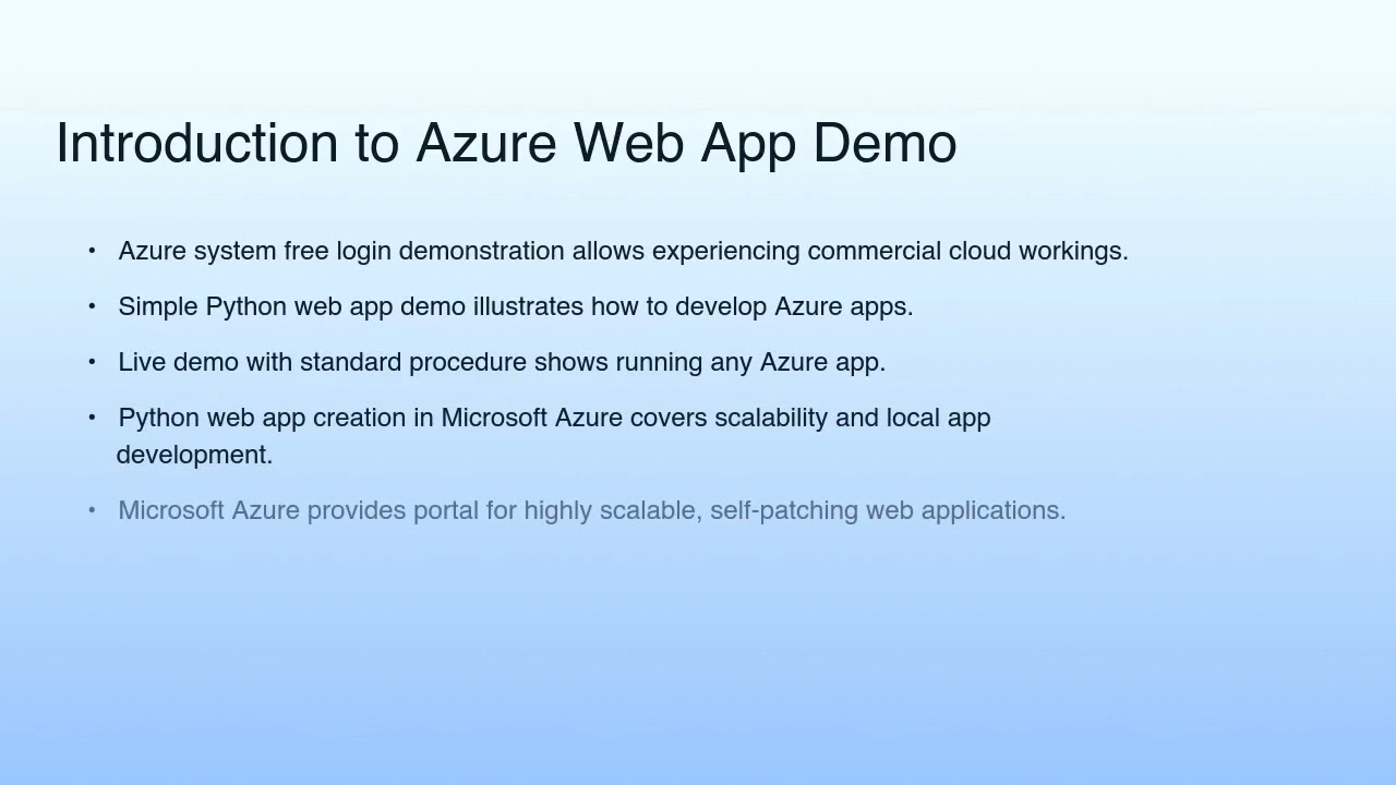 Introduction to Azure Web App Demo | Cloud Computing Demo - Microsoft Azure