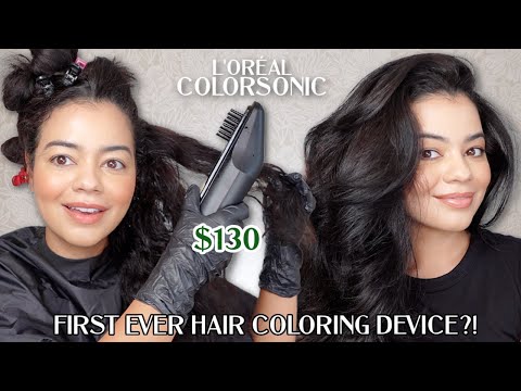 FIRST EVER HAIR COLORING DEVICE?! 😳 THIS L'OREAL COLORSONIC DYES YOUR HAIR FOR YOU! 😱 WORTH $130?!