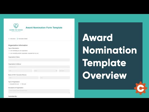 Award Nomination Form Template Overview - Cognito Forms