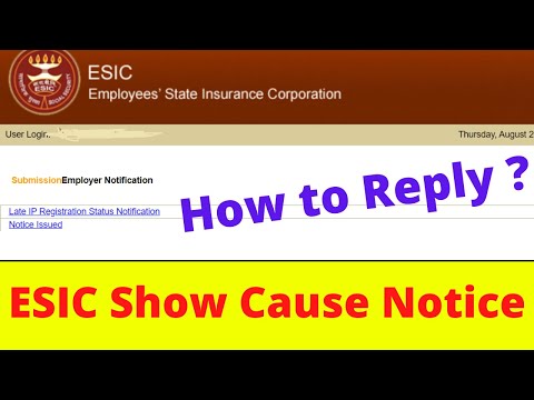 Reply Letter Show Cause Notice For Late IP Registration Of Employee ...