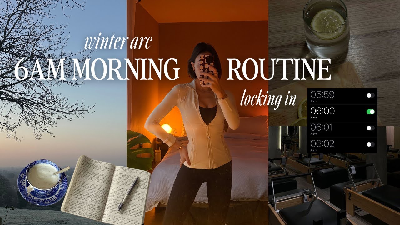 6AM winter arc morning routine | locking in before 2026, realistic tips to stay productive ❄️