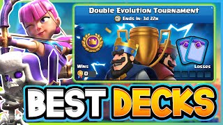 sk_555: Top 5 BEST DECKS for the Double Evolution Tournament! - RoyaleAPI