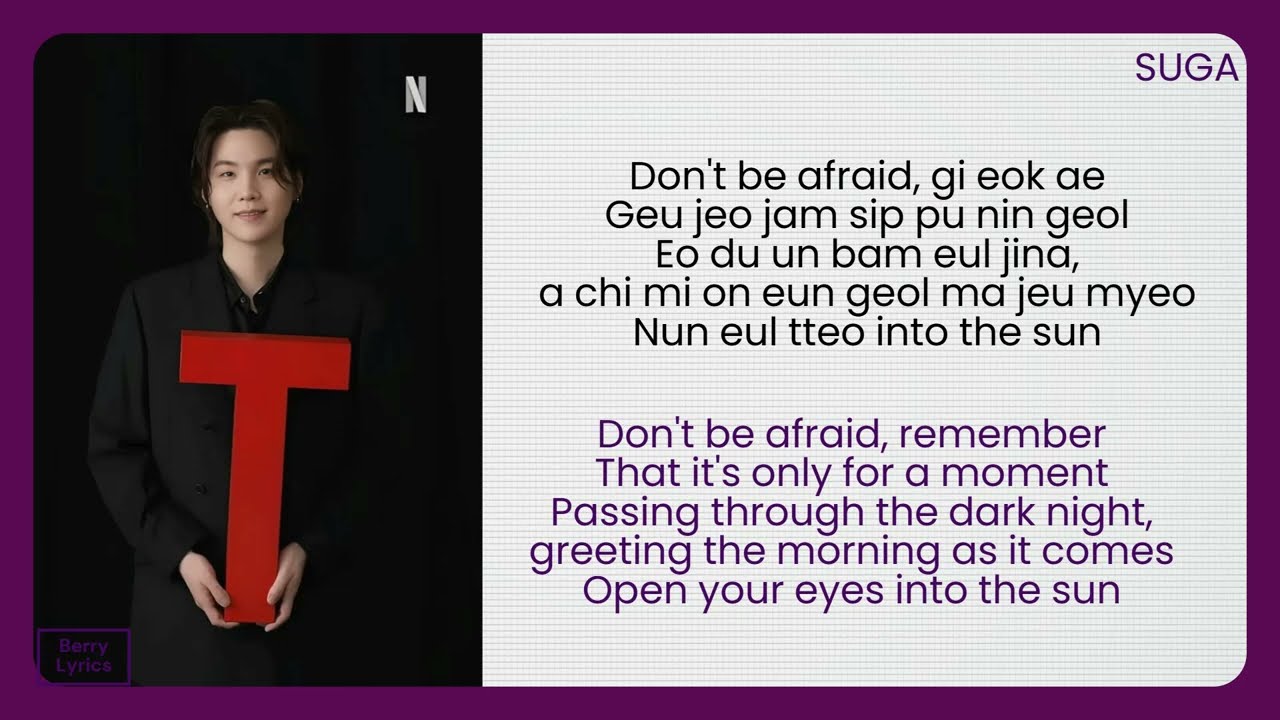 BTS ‘Into the Sun’ English + Romanised Lyrics
