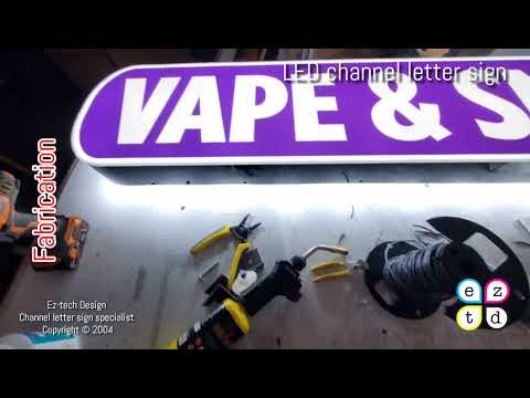 Backlit LED channel letter signs