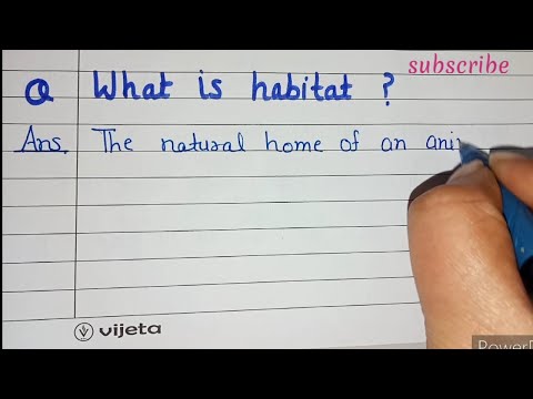 What is habitat(definition of habitat)#arintelligentkids
