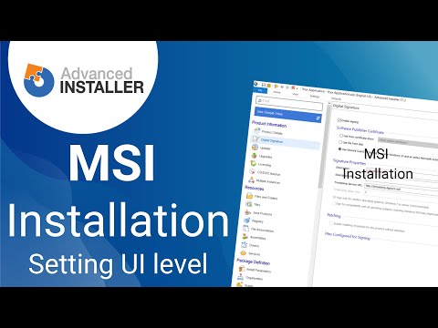 MSI installation - setting the UI level (full, basic or silent) *Updated Version*